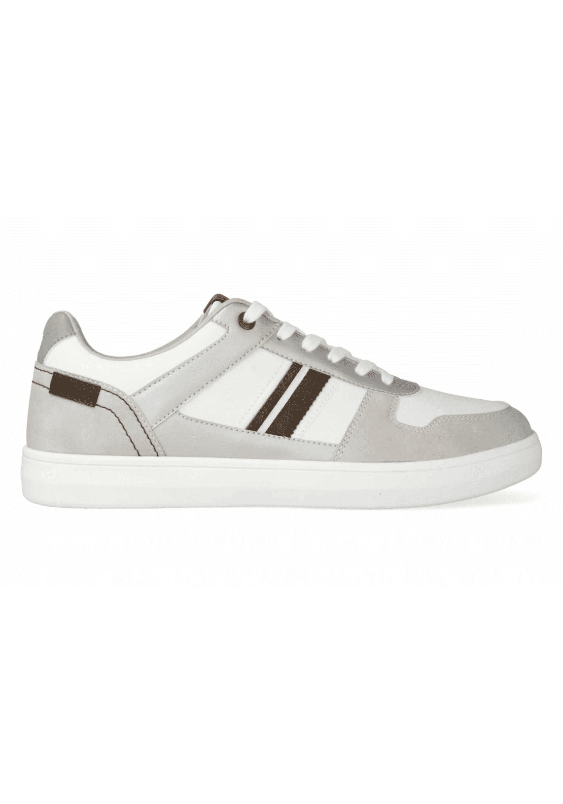 Fallston Low Trainer - White / Grey – Shaws