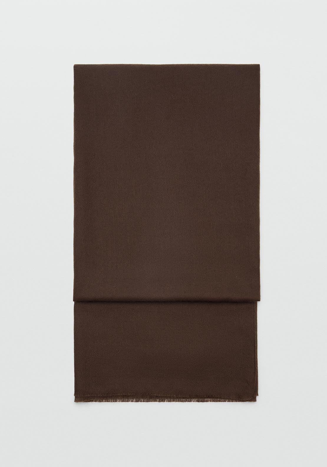 Frayed Edge Scarf - Dark Brown – Shaws