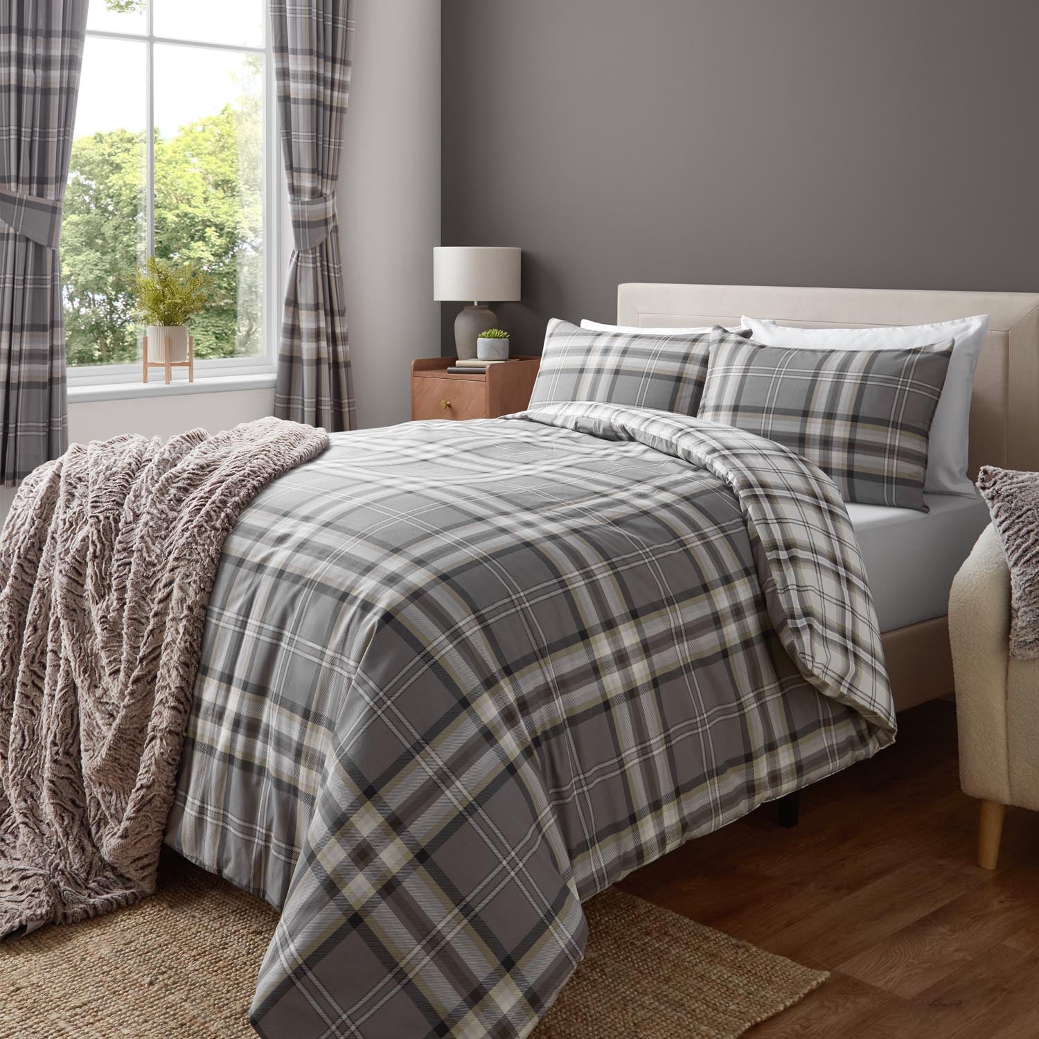 Kelso Check Duvet Cover Set Shaws Department Stores