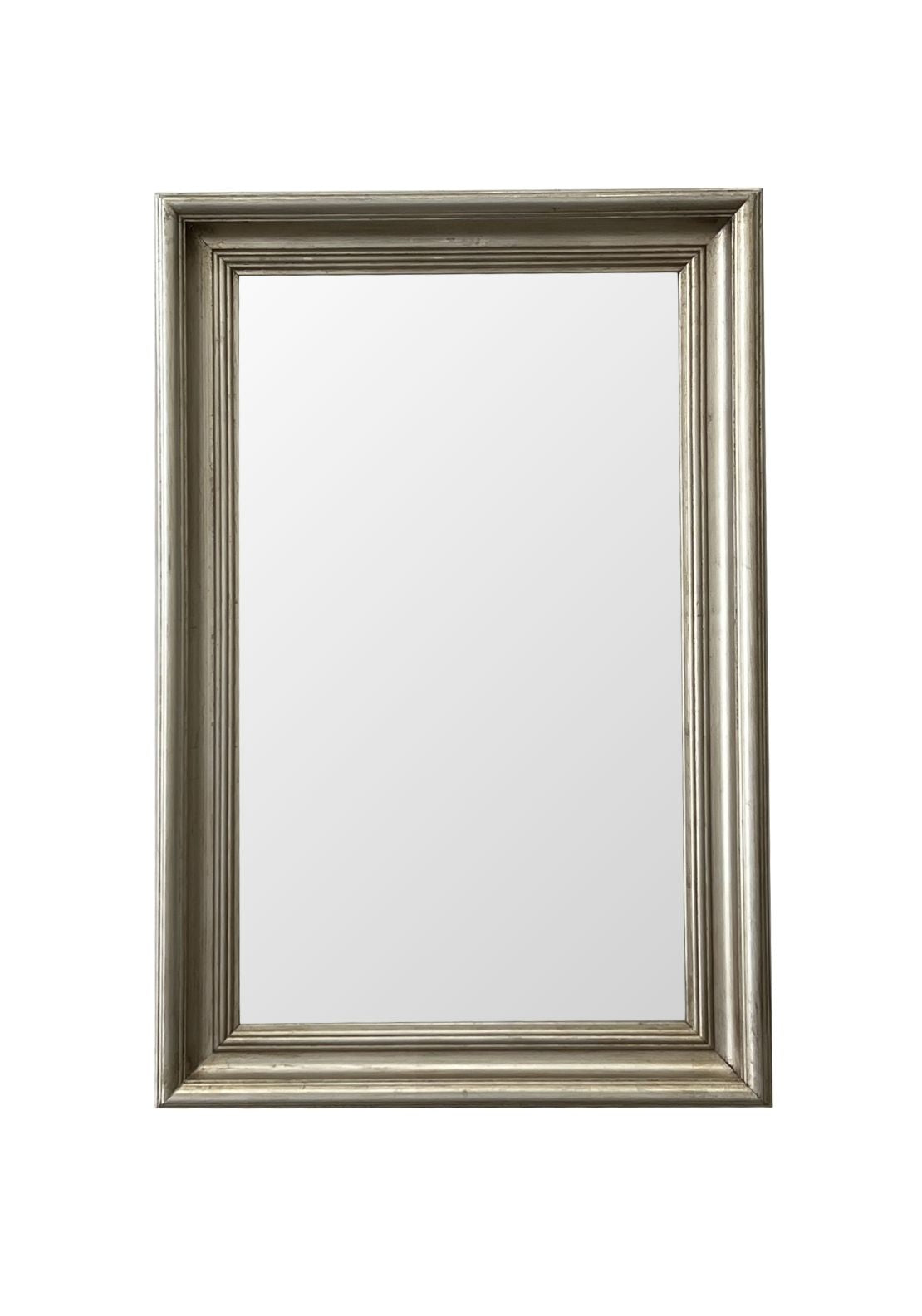 Vega Large Rectangular Bevelled Mirror - Grey – Shaws