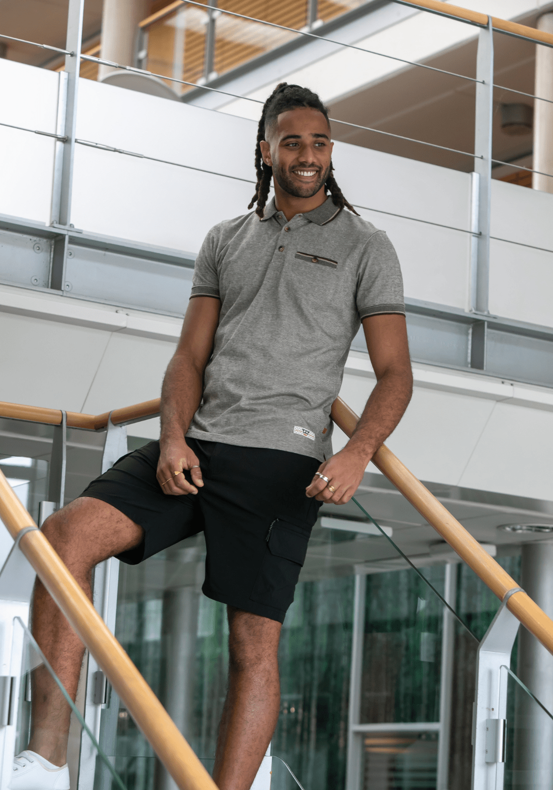 Holyhead-Textured Polo - Grey – Shaws