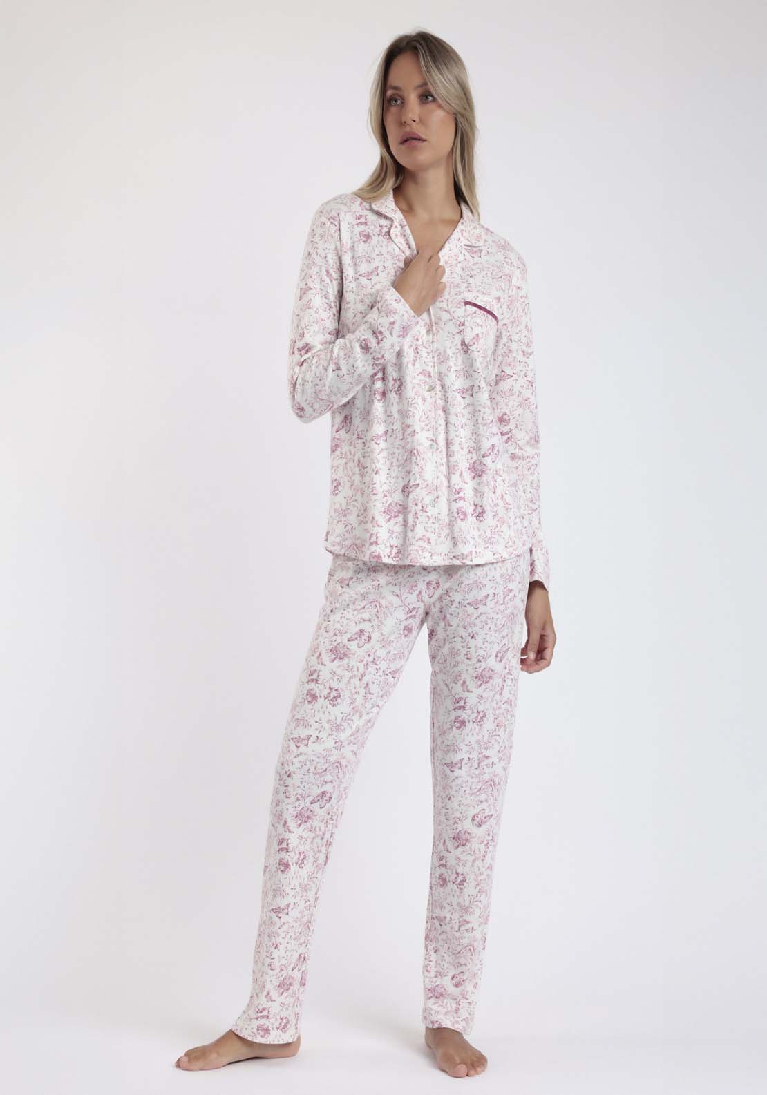 Masculine Floral Pj - Rose – Shaws