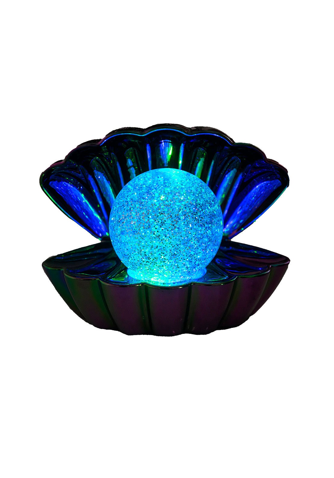 Colour LED Clam with Glitter Pearl - Black – Shaws Department Stores