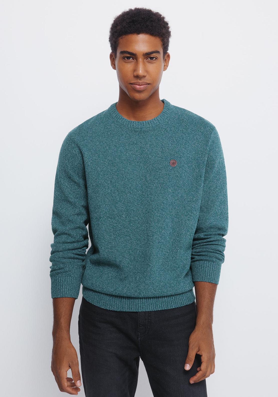 Plain Fantasy Twisted Jumper - Blue – Shaws